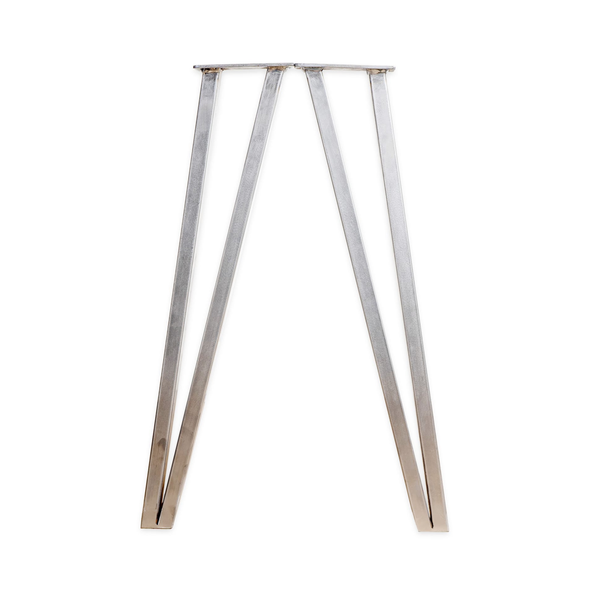 Angled steel legs store