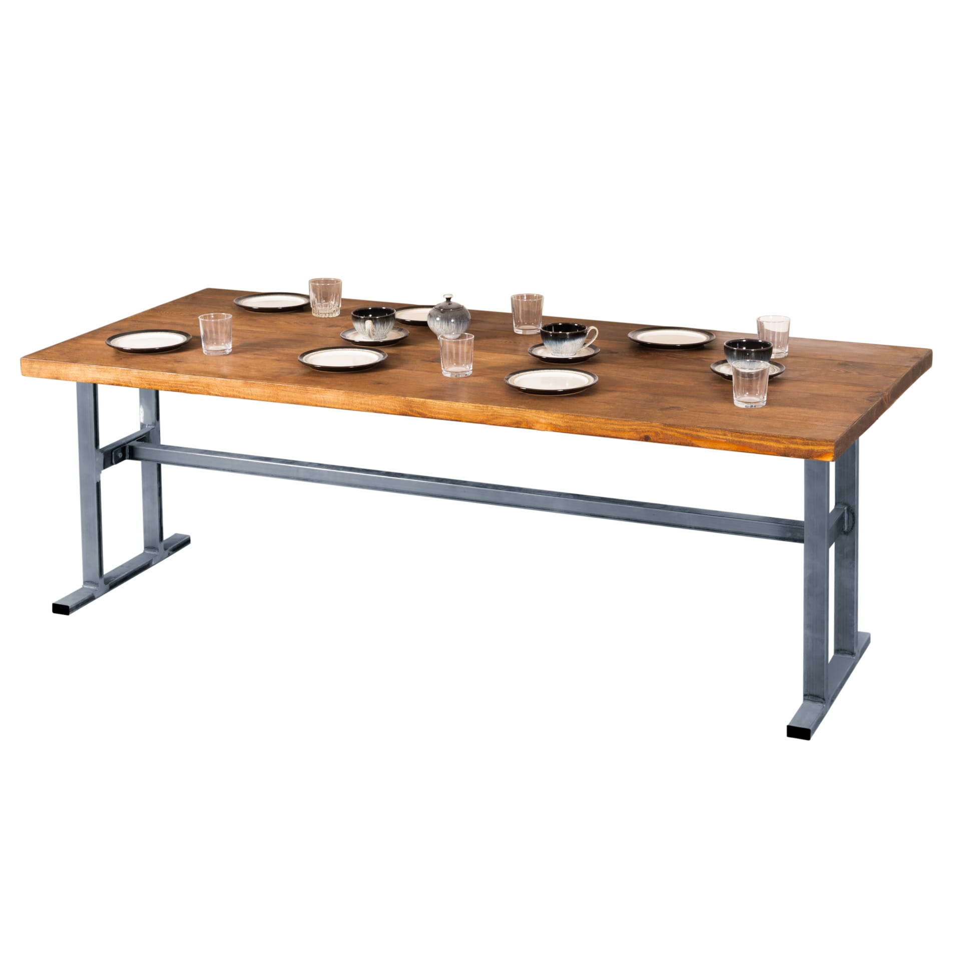 Steel pipe dining table store