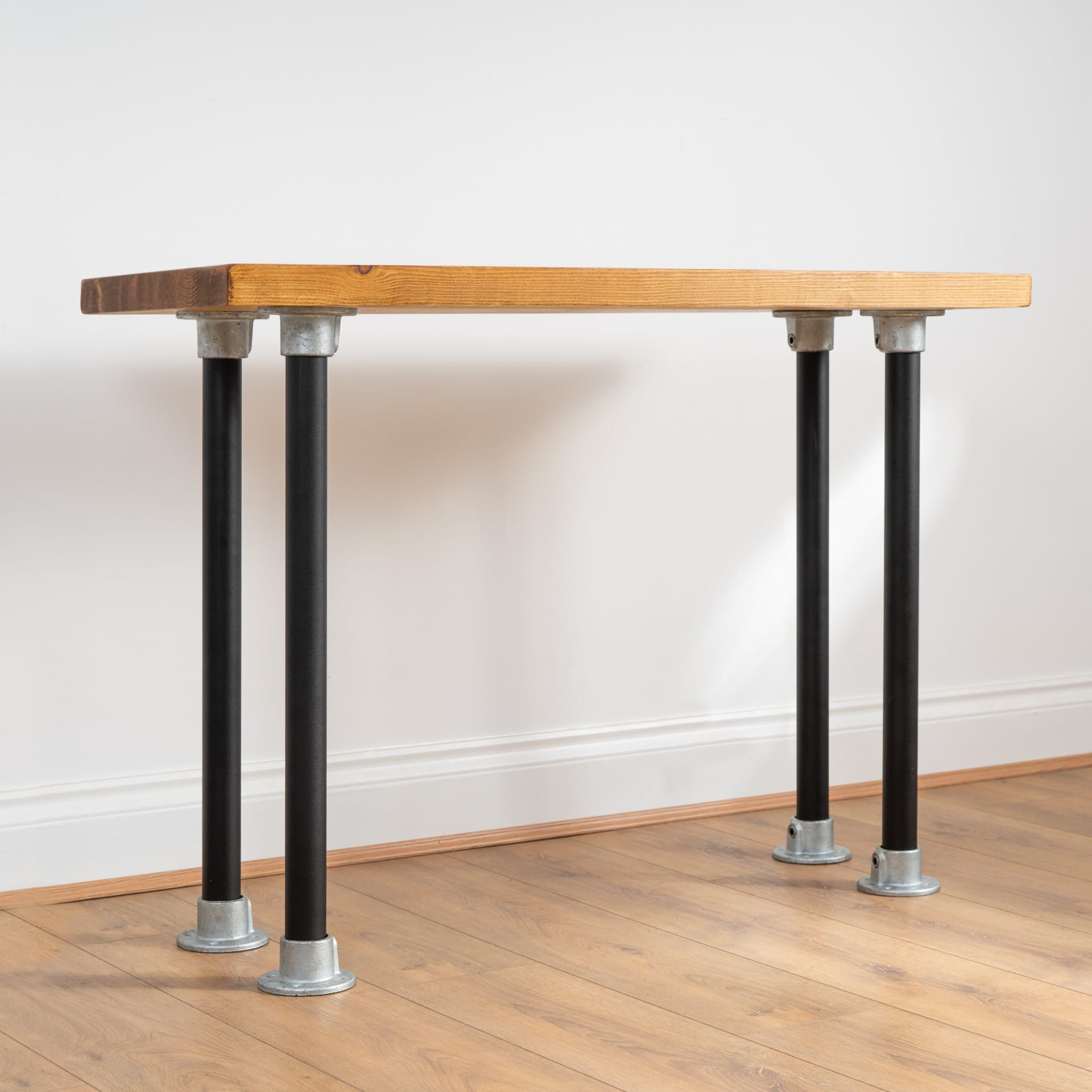 Black Pipe Table Legs with Industrial Silver Industrial Pipe Style Pipe Dream Furniture